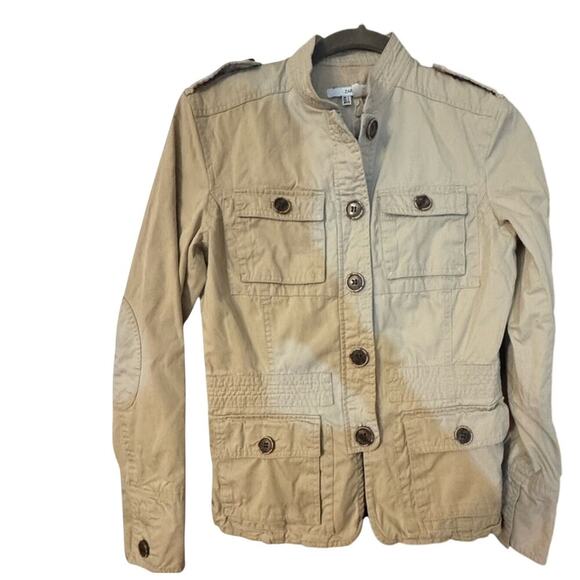 Zara | Jackets & Coats | Hm Beige Military Style Jacket | Poshmark